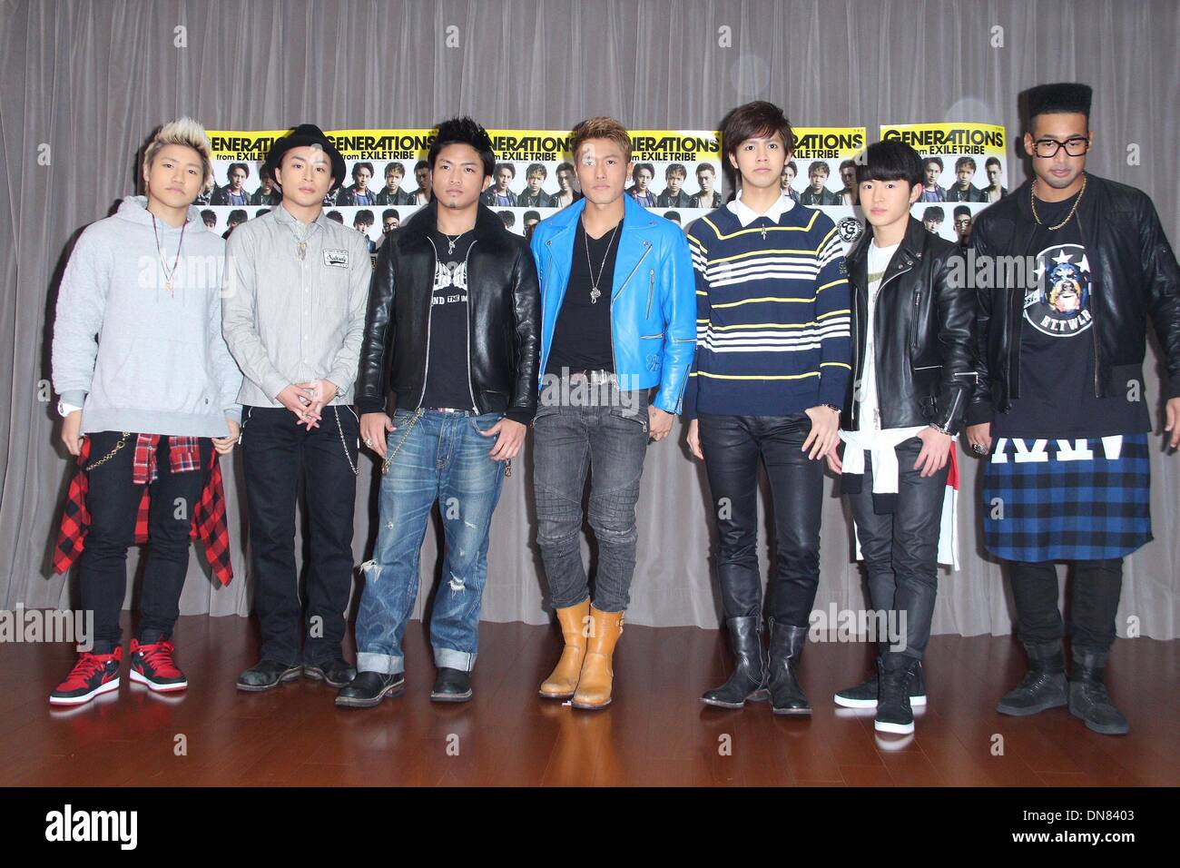 Japanese group GENERATIONS promote their new album in Taipei,China on ...