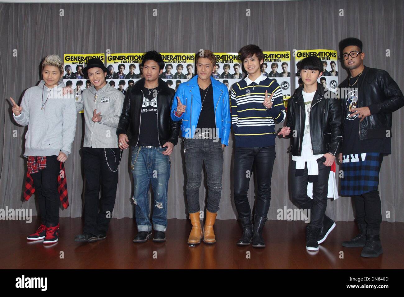 Japanese group GENERATIONS promote their new album in Taipei,China on ...