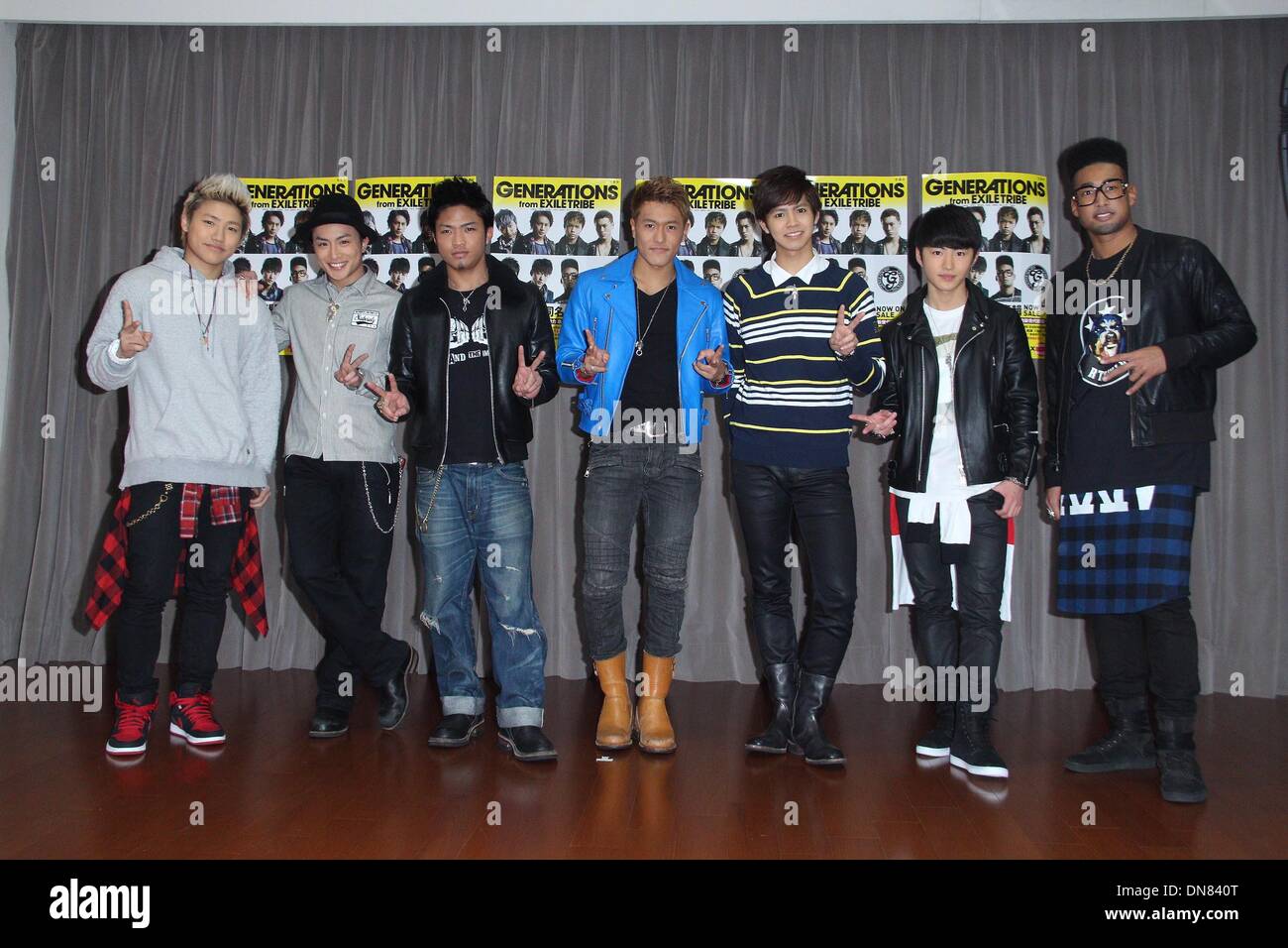 Japanese group GENERATIONS promote their new album in Taipei,China on ...
