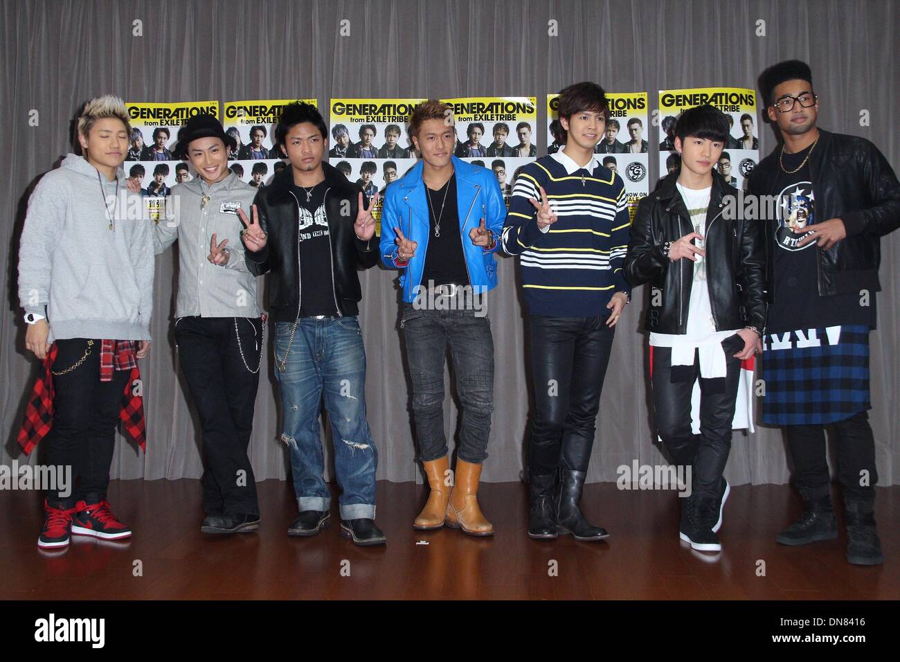 Japanese group GENERATIONS promote their new album in Taipei,China on ...