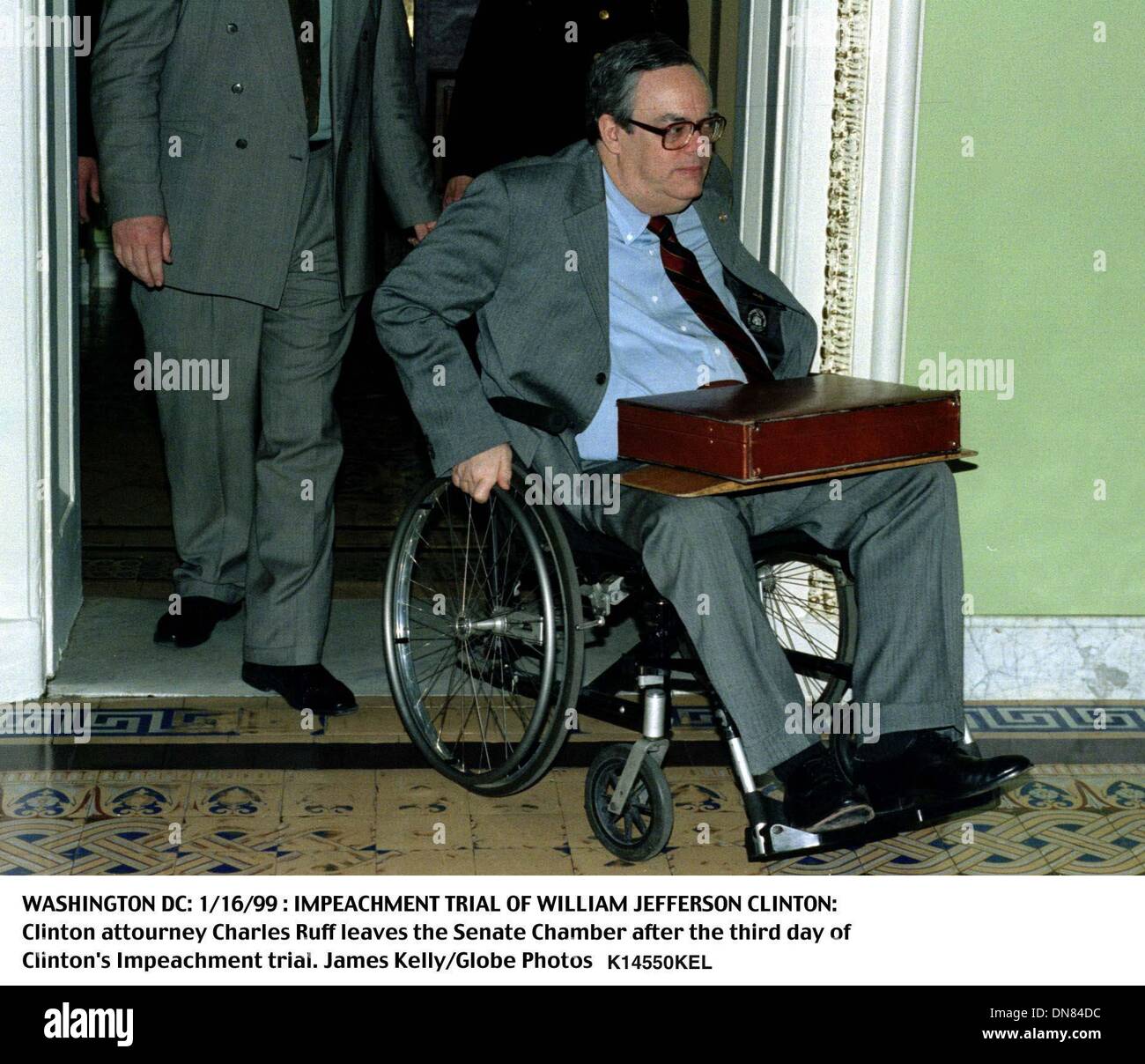 Jan. 16, 1999 - K14550KEL 1/16/99.WASHINGTON DC.: IMPEACHMENT TRIAL OF ...