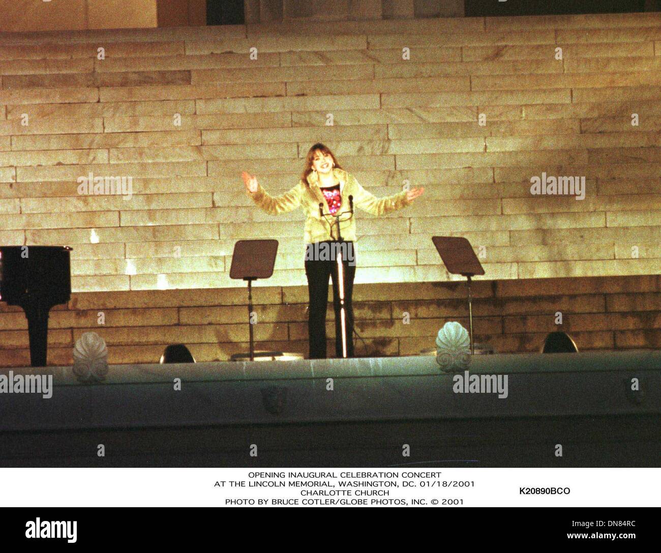 Jan. 18, 2001 - OPENING INAUGURAL CELEBRATION CONCERT.AT THE LINCOLN ...