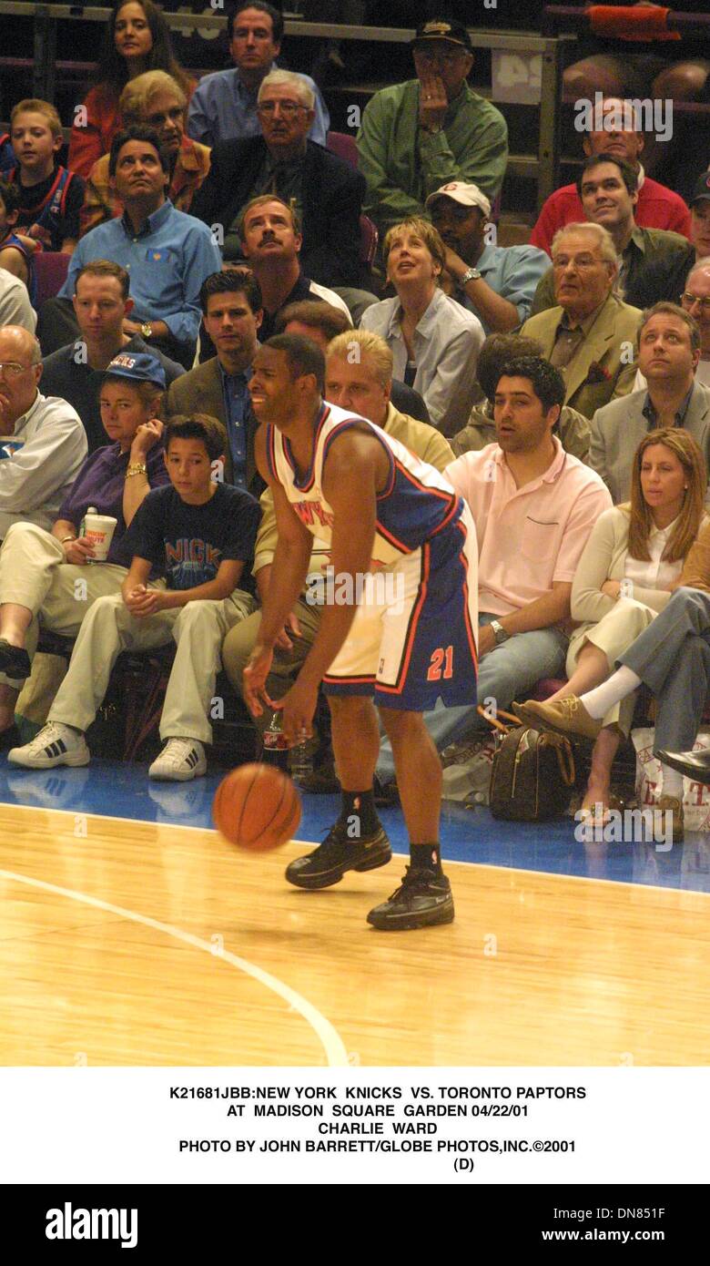 Apr. 22, 2001 - K21681JBB:NEW YORK KNICKS VS. TORONTO PAPTORS.AT ...