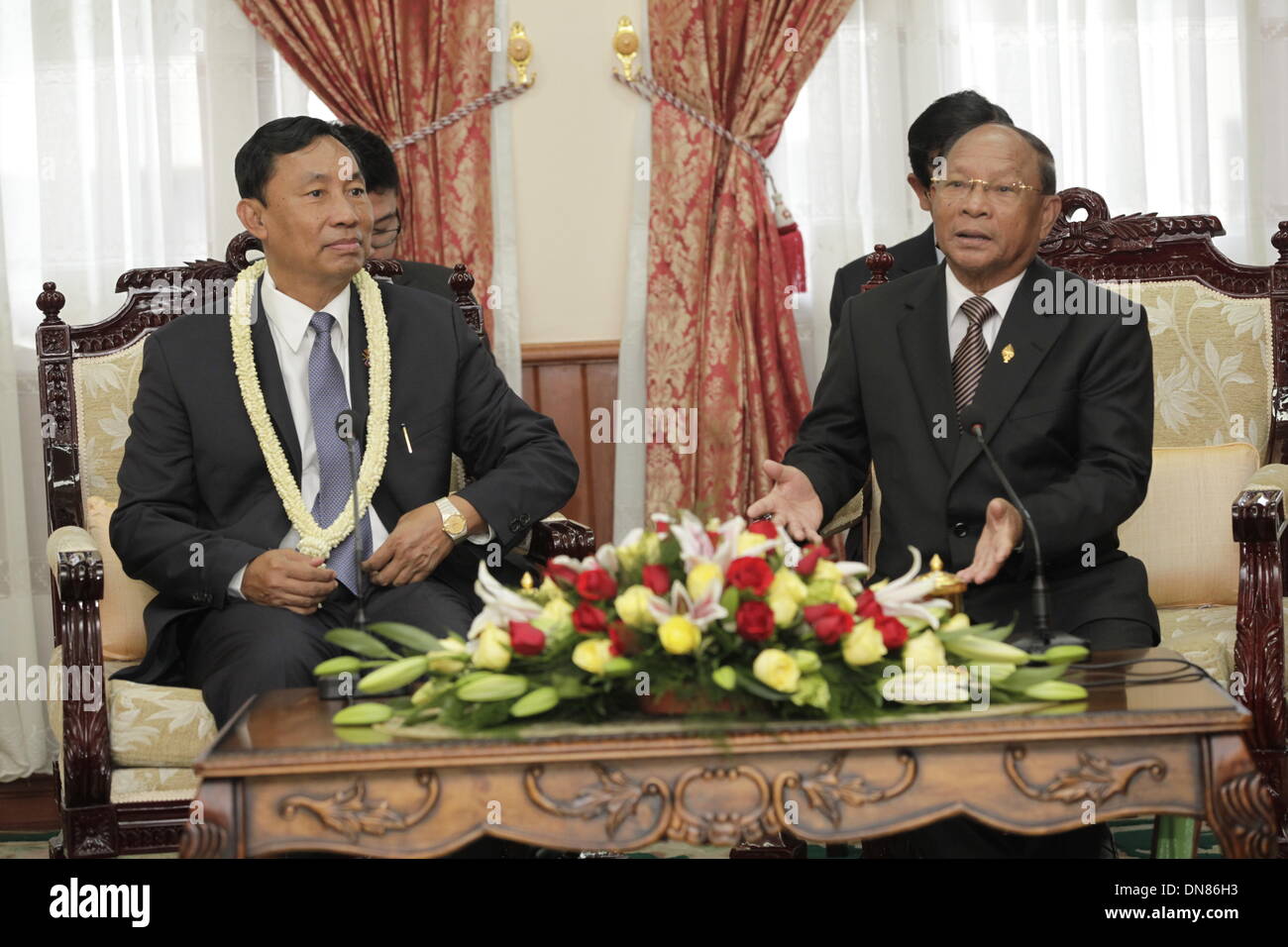 Phnom Penh, Cambodia. 20th Dec, 2013. President of the Cambodian ...