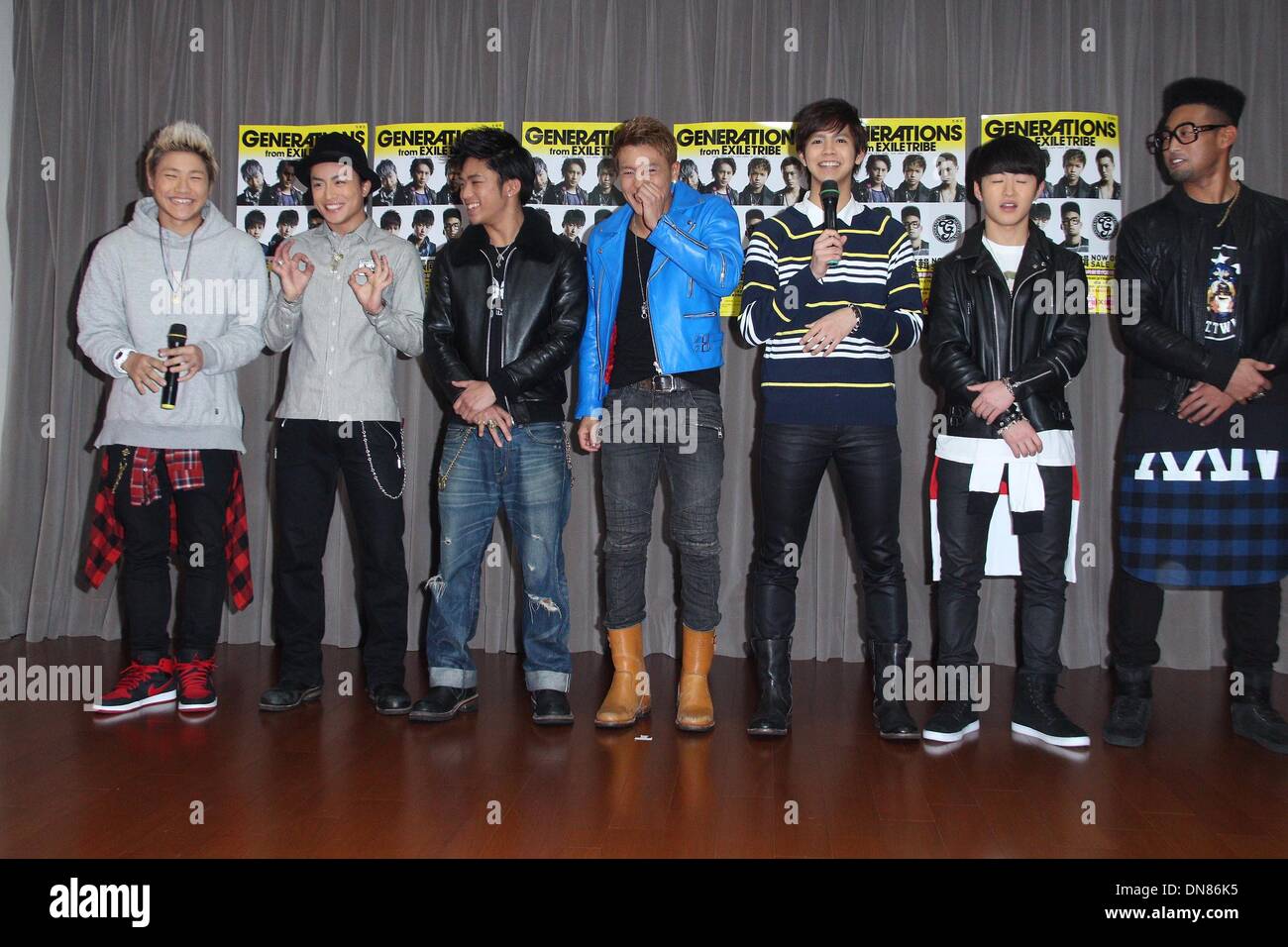 Japanese group GENERATIONS promote their new album in Taipei,China on ...