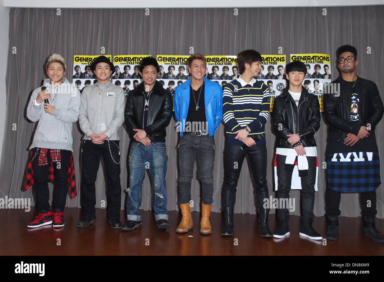 Japanese group GENERATIONS promote their new album in Taipei,China on ...