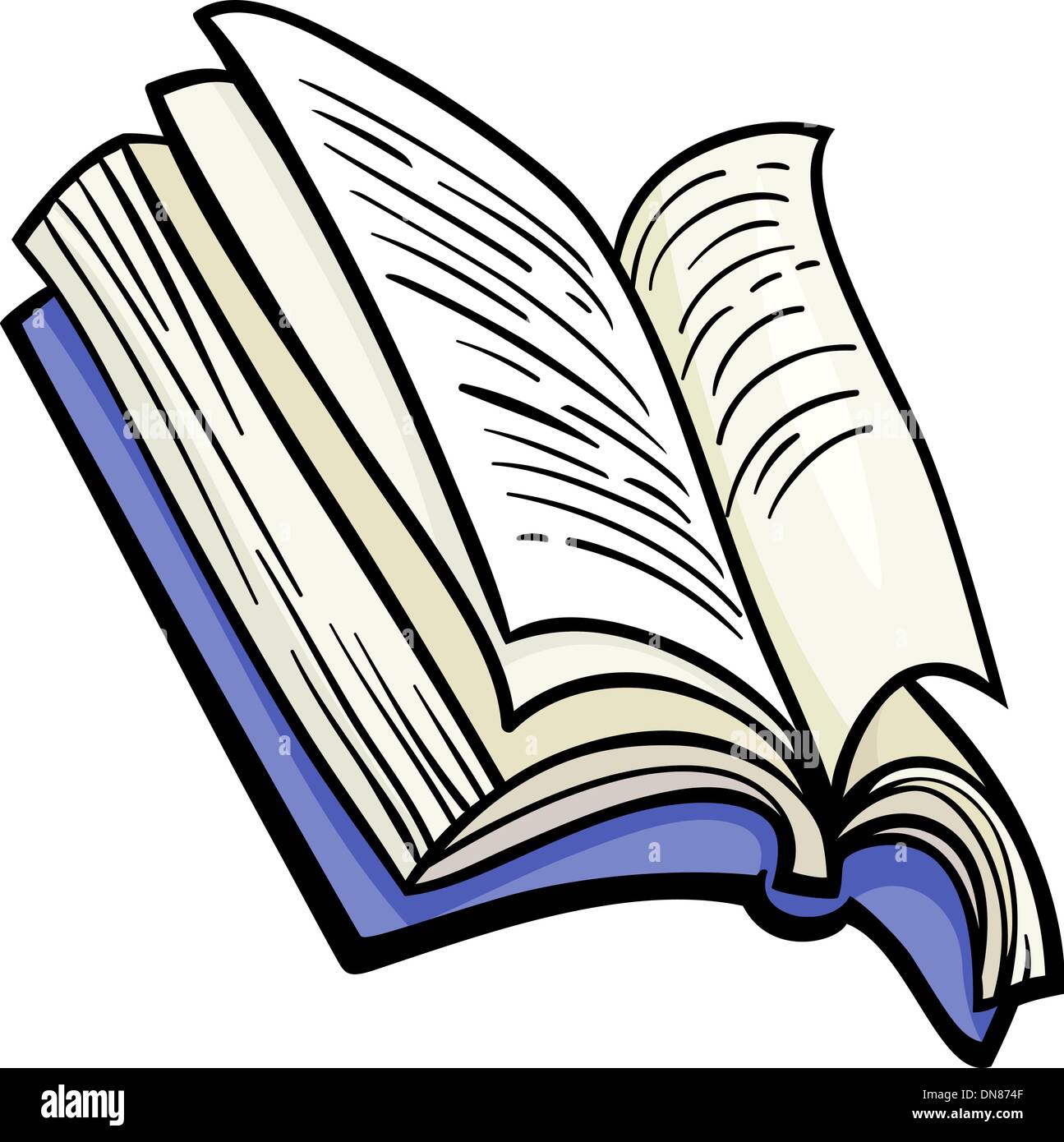 book clip art cartoon illustration Stock Vector Image & Art - Alamy