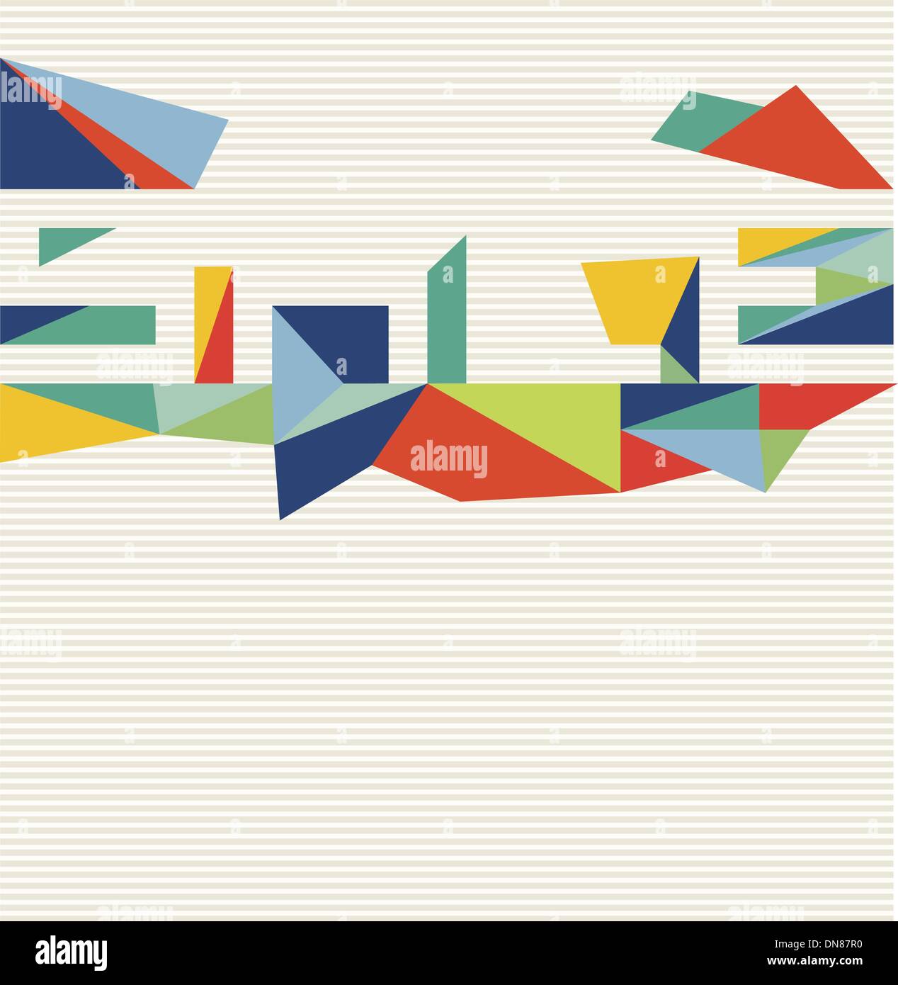 Geometric text hi-res stock photography and images - Alamy