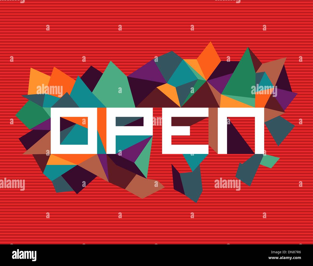 Geometric shapes forms red Stock Vector Images - Alamy