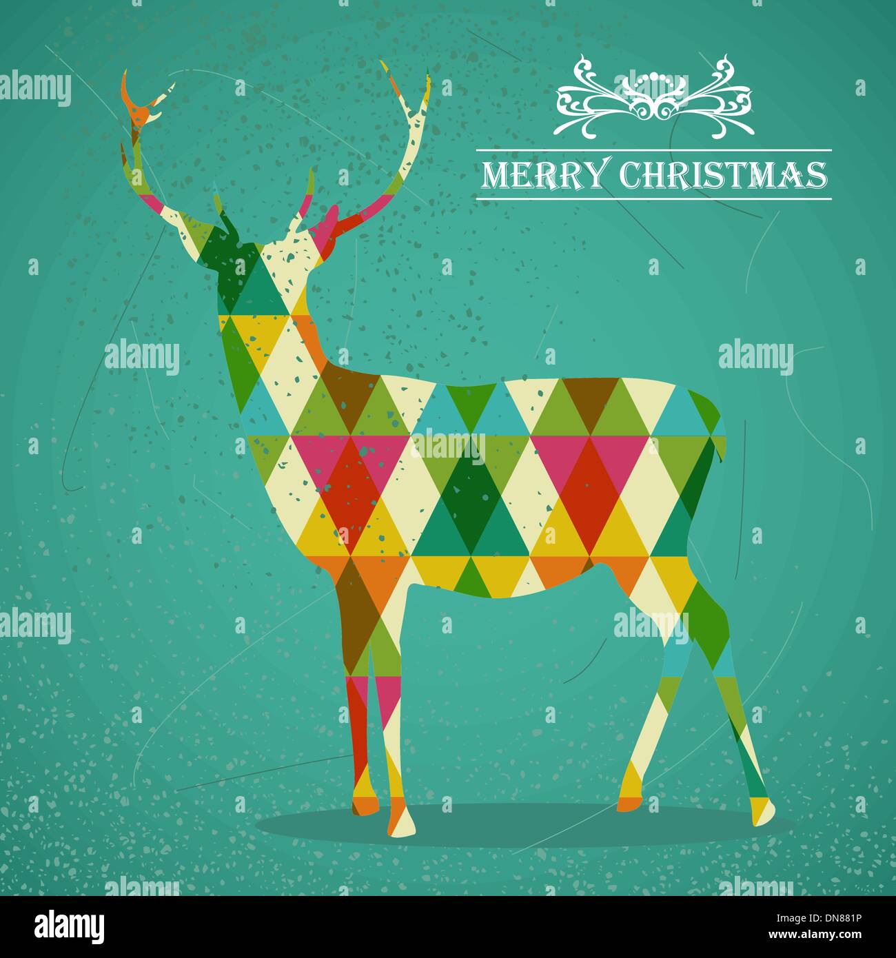Triangle shape reindeer hi-res stock photography and images - Alamy