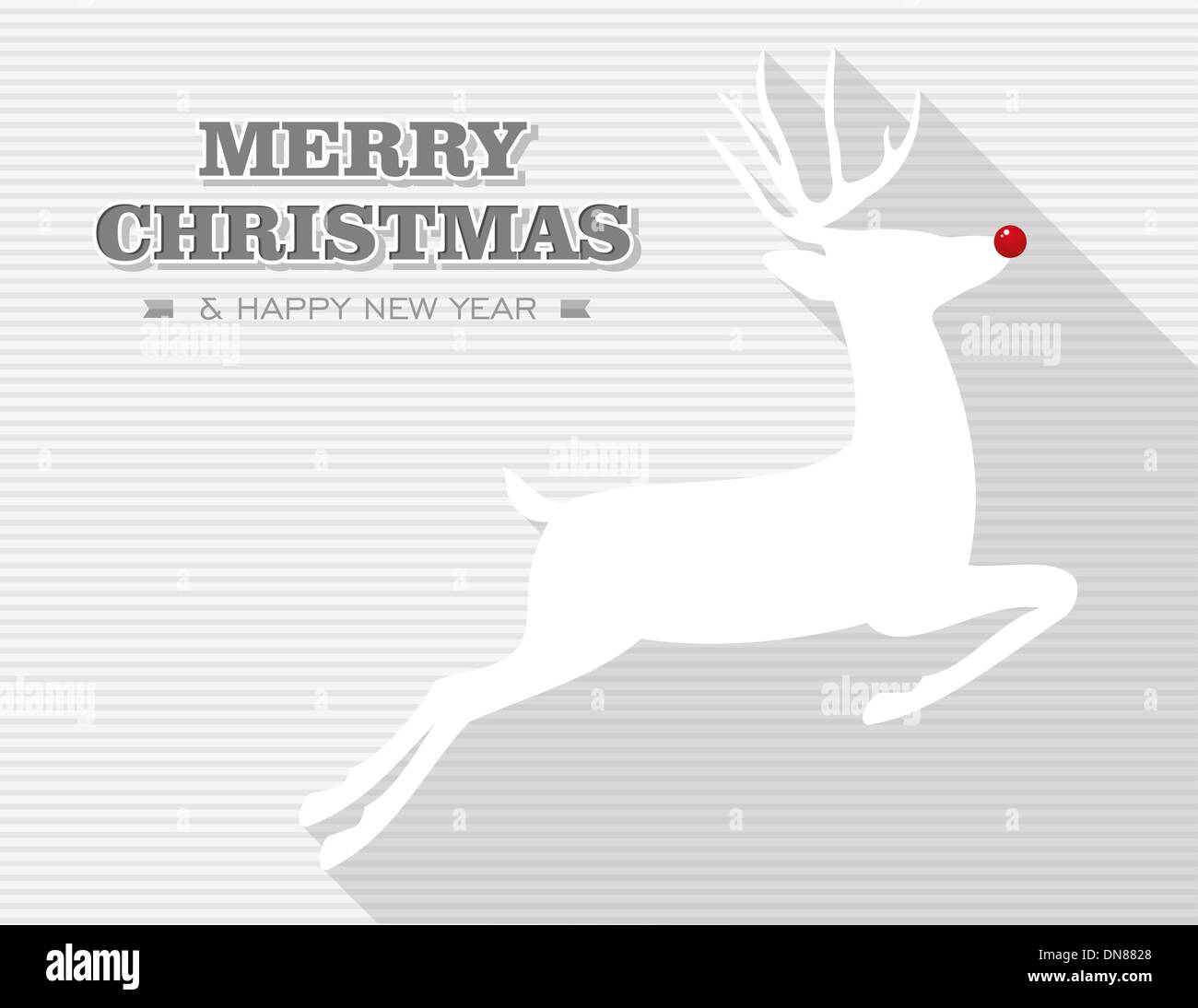 Merry Christmas Rudolph reindeer Stock Vector Image & Art - Alamy