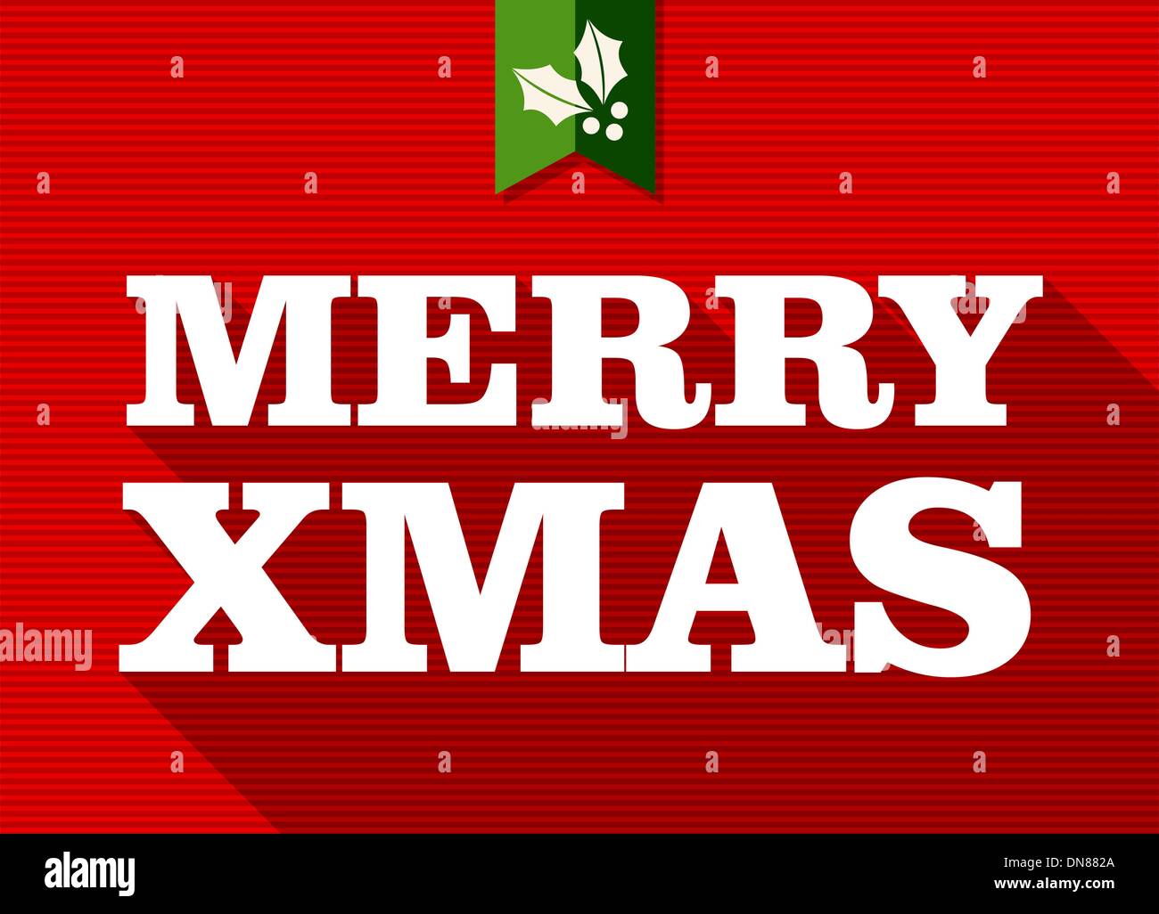 Merry christmas text banner mistletoe Stock Vector Images - Alamy