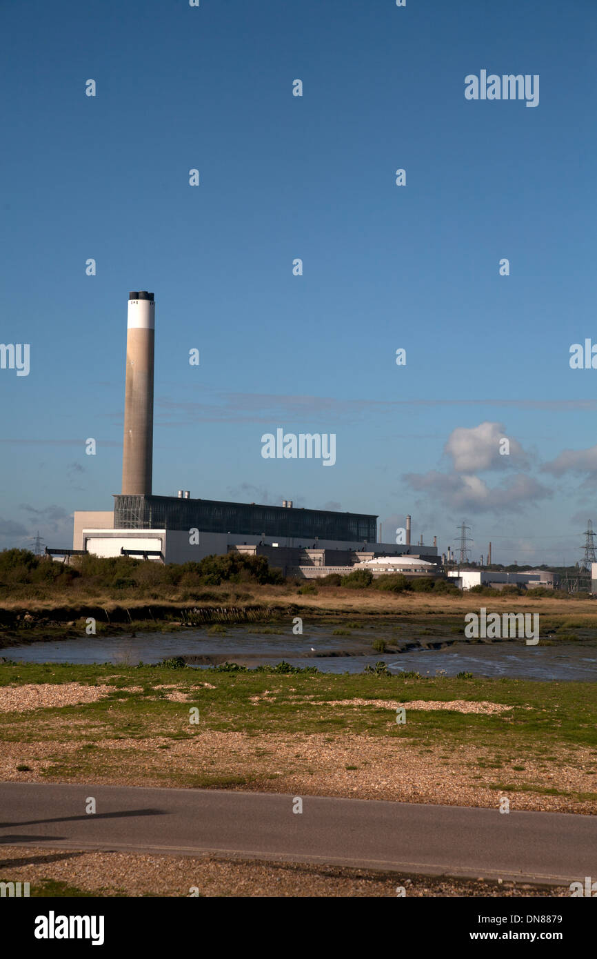 fawley power station calshot hampshire england Stock Photo - Alamy