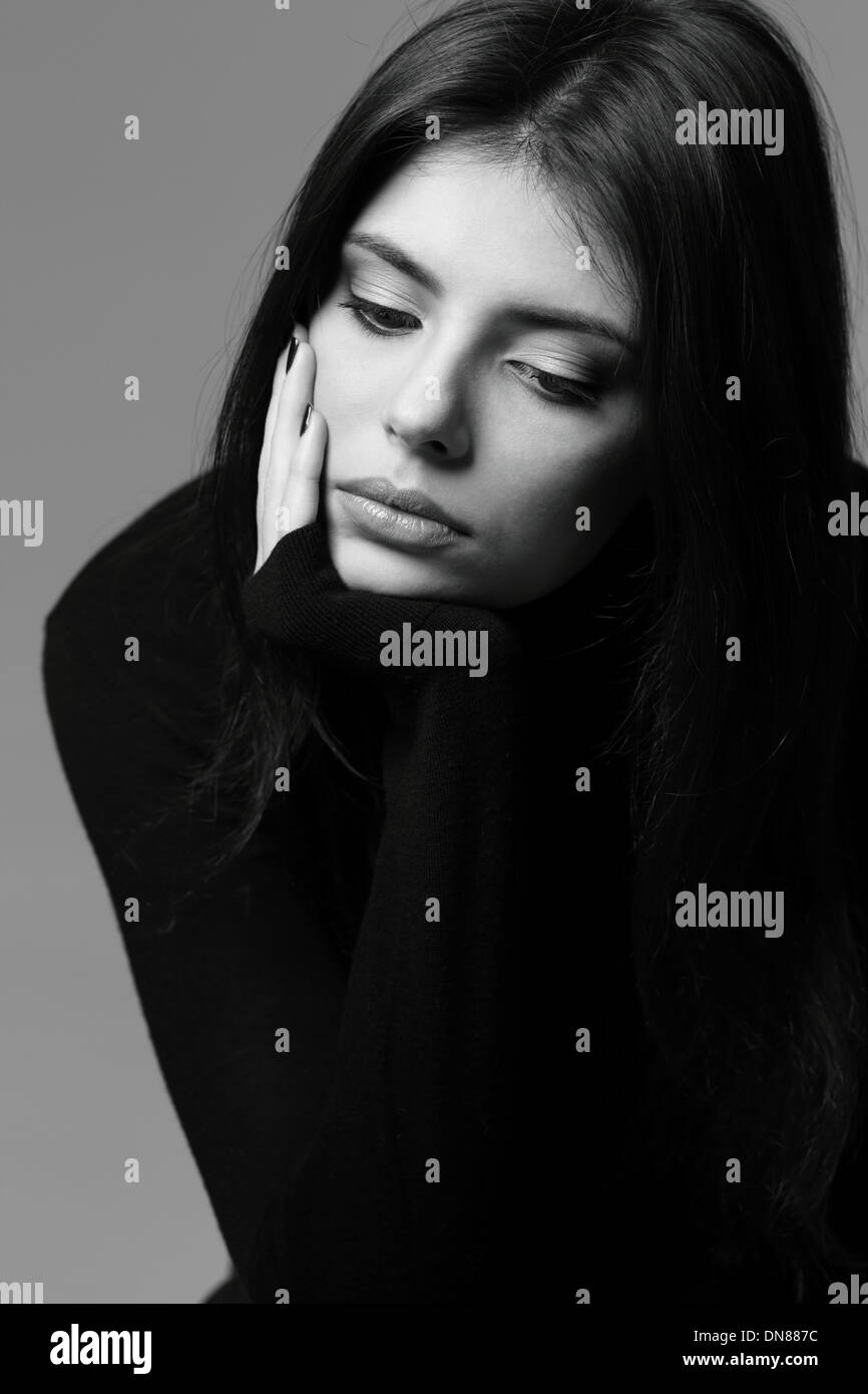 Nervous lady hi-res stock photography and images - Alamy