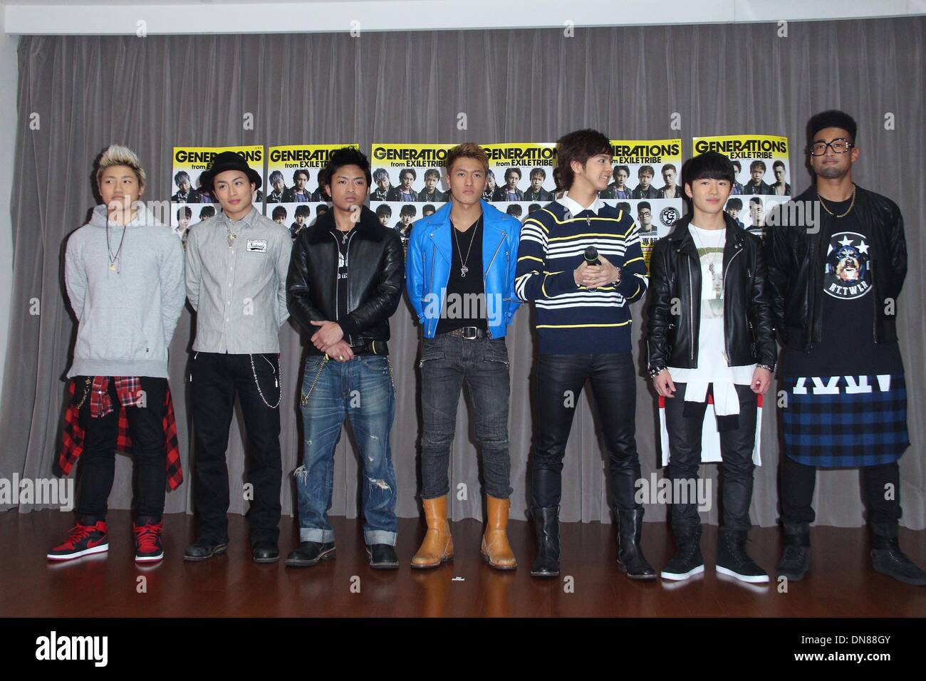 Japanese group GENERATIONS promote their new album in Taipei,China on ...