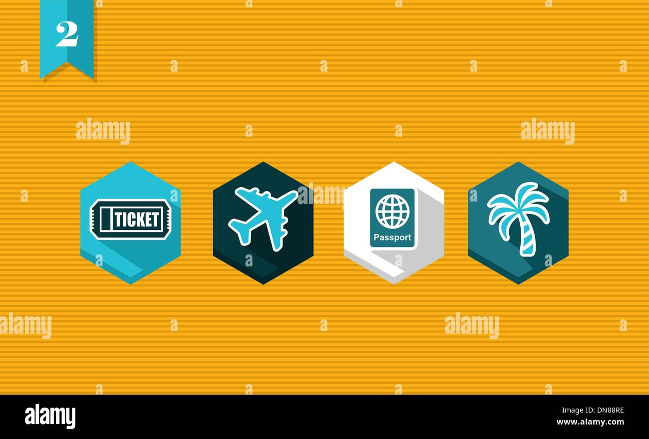 Travel flat Stock Vector Images - Alamy
