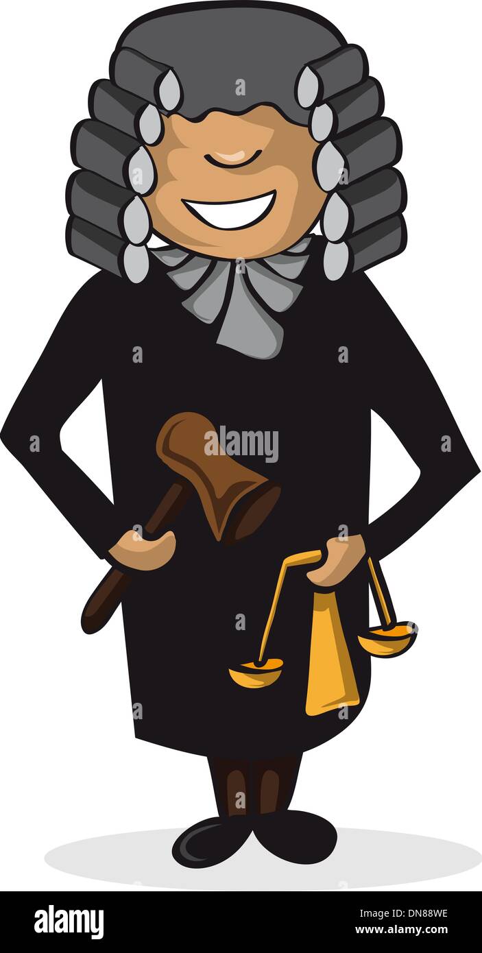 Profession judge man cartoon figure Stock Vector Image & Art - Alamy