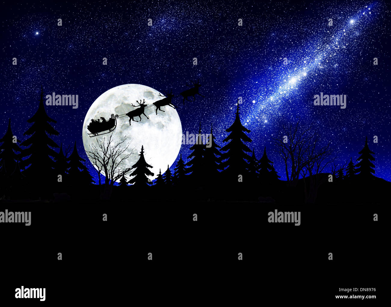 Moon santa claus hi-res stock photography and images - Alamy