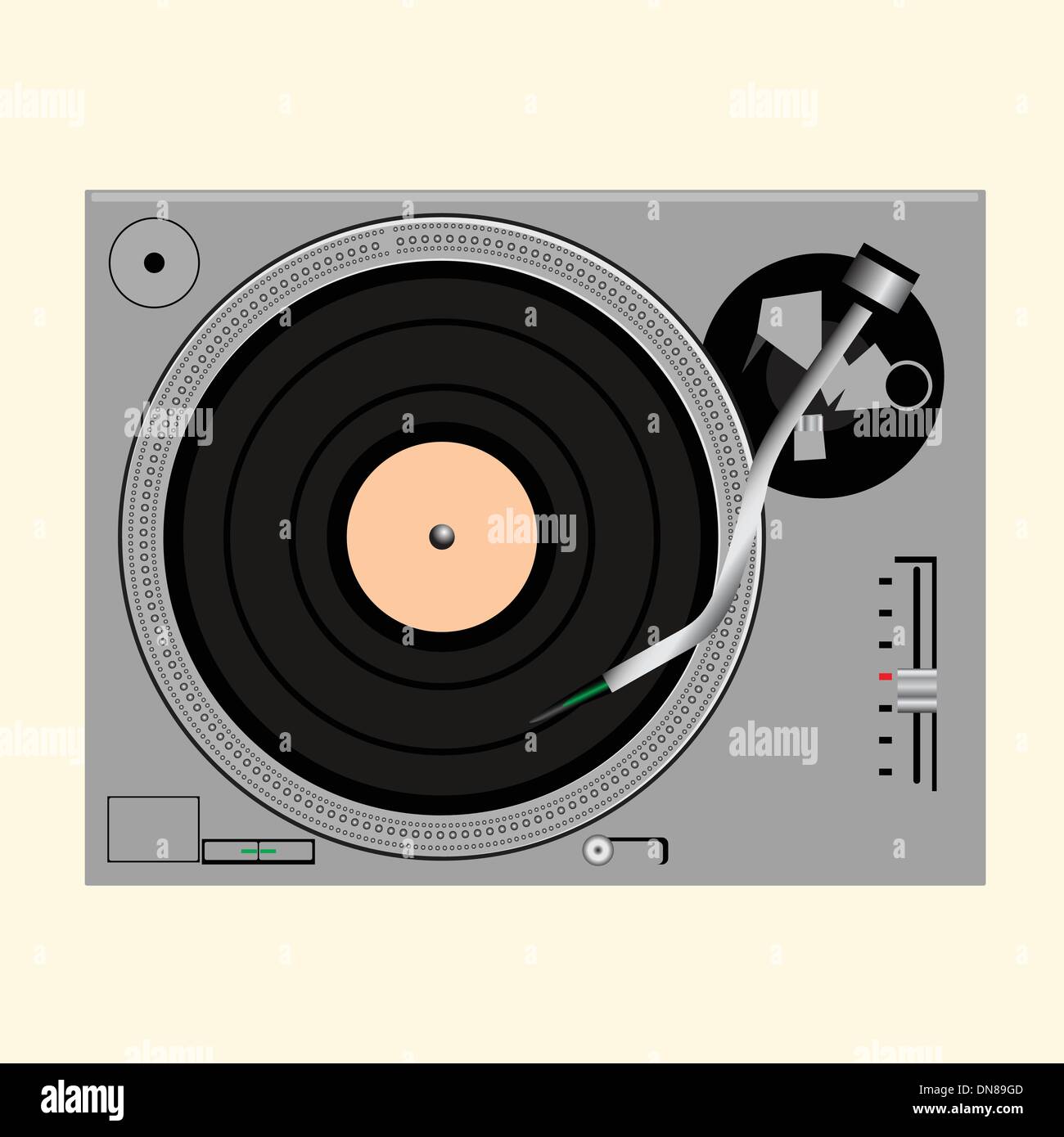 Vinyl record on turntable Stock Vector Image & Art - Alamy
