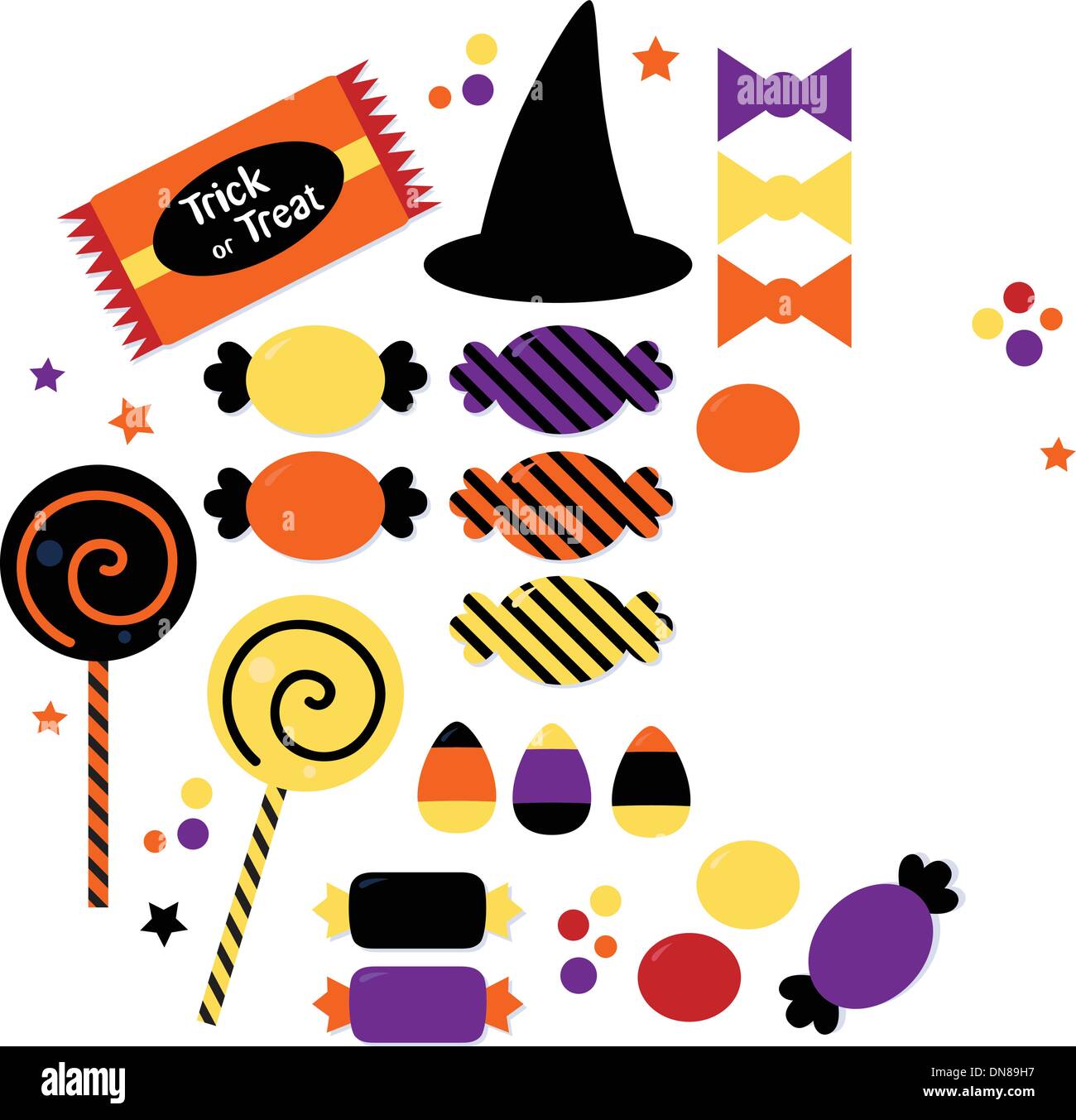Halloween red sweet lollipop Stock Vector Images - Alamy
