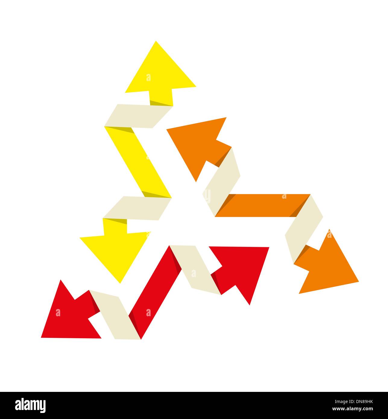 Twisting arrow hi-res stock photography and images - Alamy