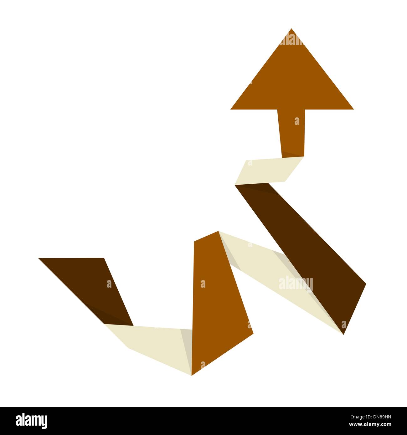 Brown paper tag blank Stock Vector Images - Alamy