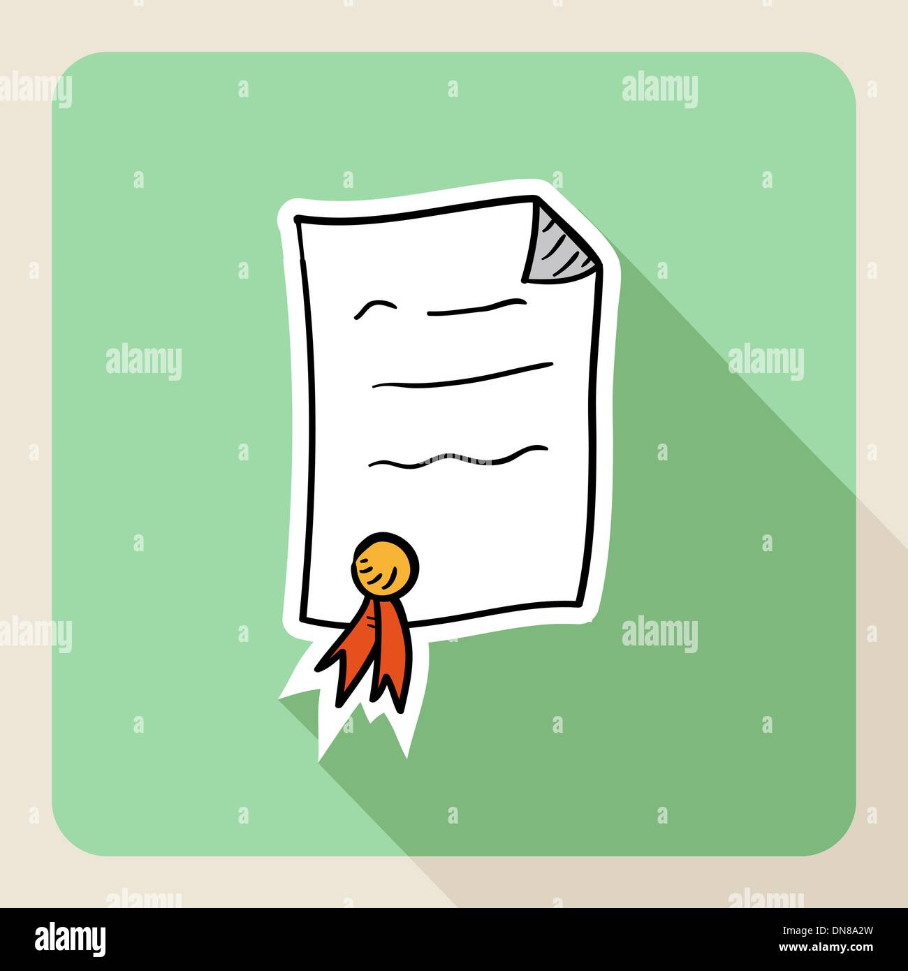 Sketch style real estate owner paper ribbon Stock Vector Image & Art ...