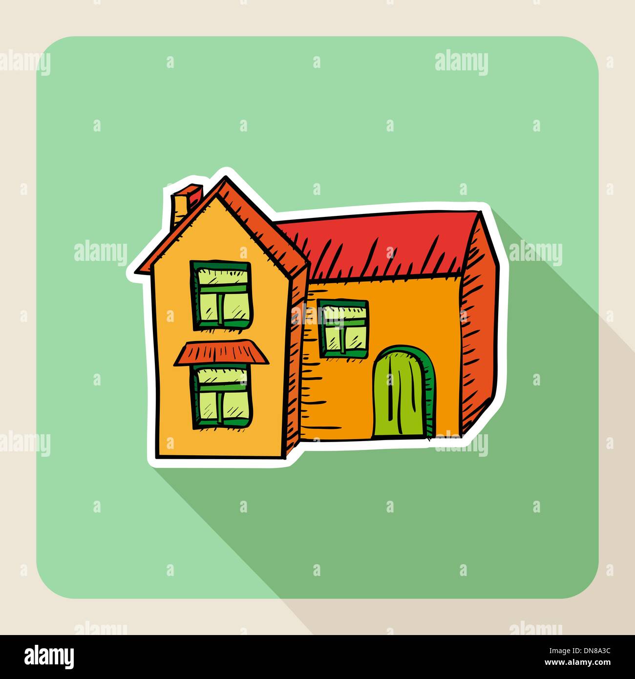 Sketch style real estate house Stock Vector Image & Art - Alamy