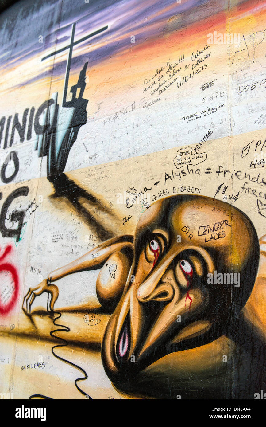 Graffiti on Berlin Wall Germany Europe Stock Photo - Alamy
