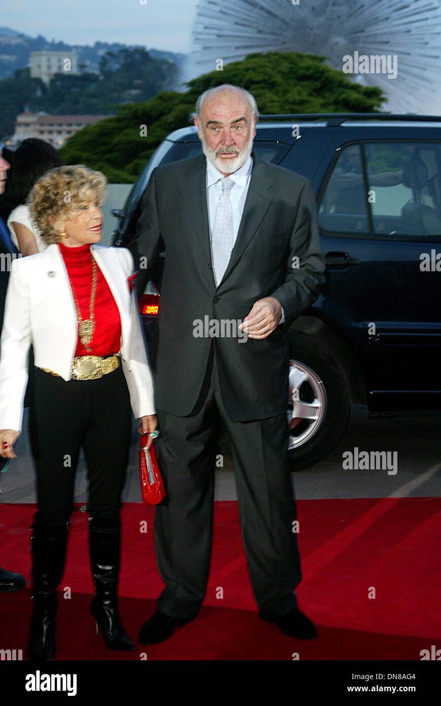 June 25, 2002 - Sean Connery + wife.Laureus Pre-Awards Dinner.Sporting ...