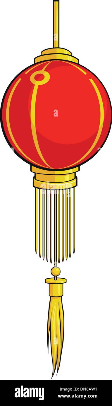 Red chinese lantern gold Stock Vector Images - Alamy