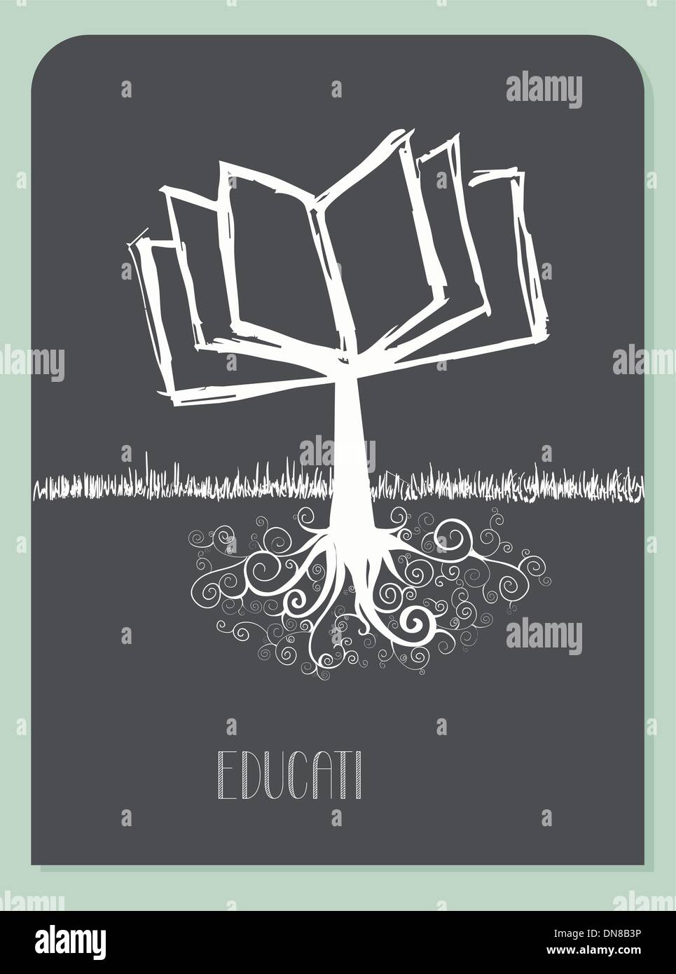 Vintage Book Tree Stock Vector Image & Art - Alamy