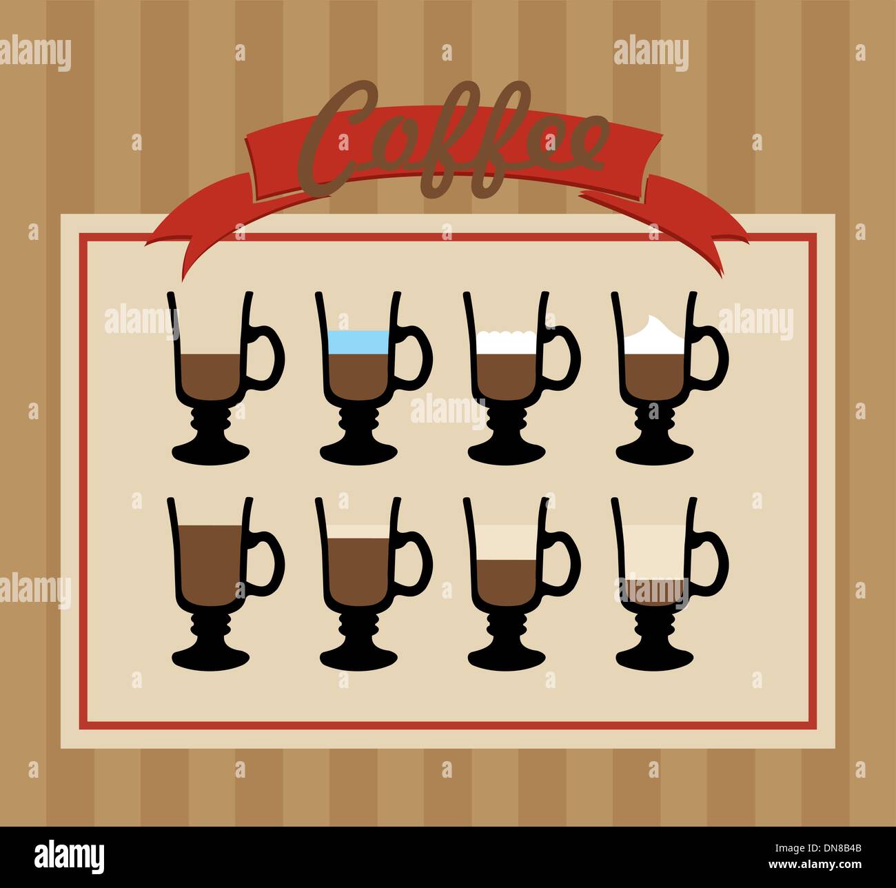 Colorful poster coffee shop Stock Vector Images - Alamy