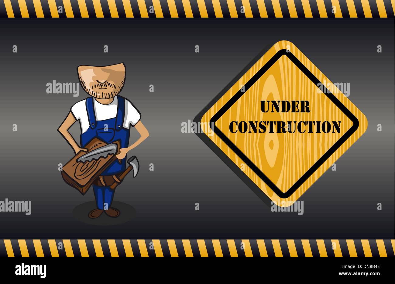 Under Construction Sign Animated