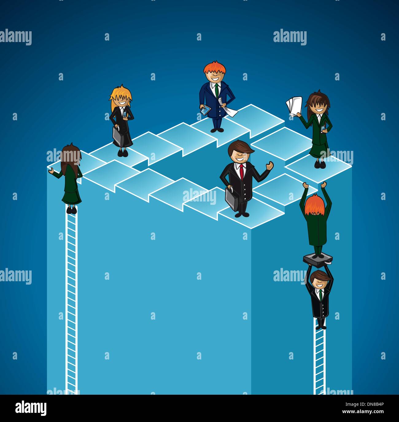 Business work group success levels people Stock Vector Image & Art - Alamy