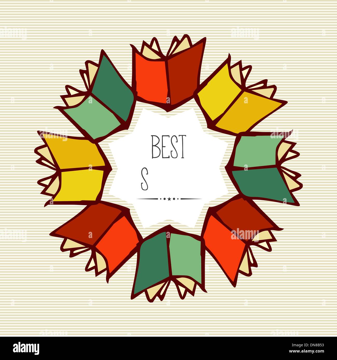 Book seller illustration Stock Vector Images - Alamy