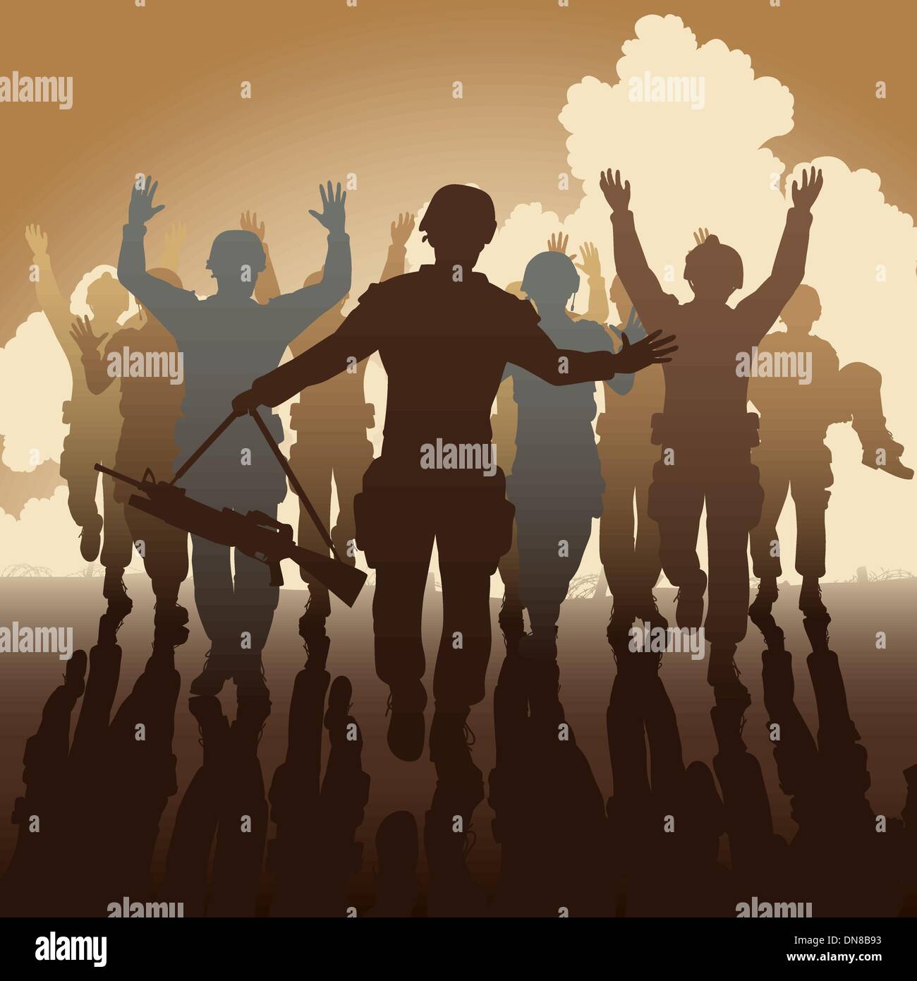 Capitulate vector vectors hi-res stock photography and images - Alamy