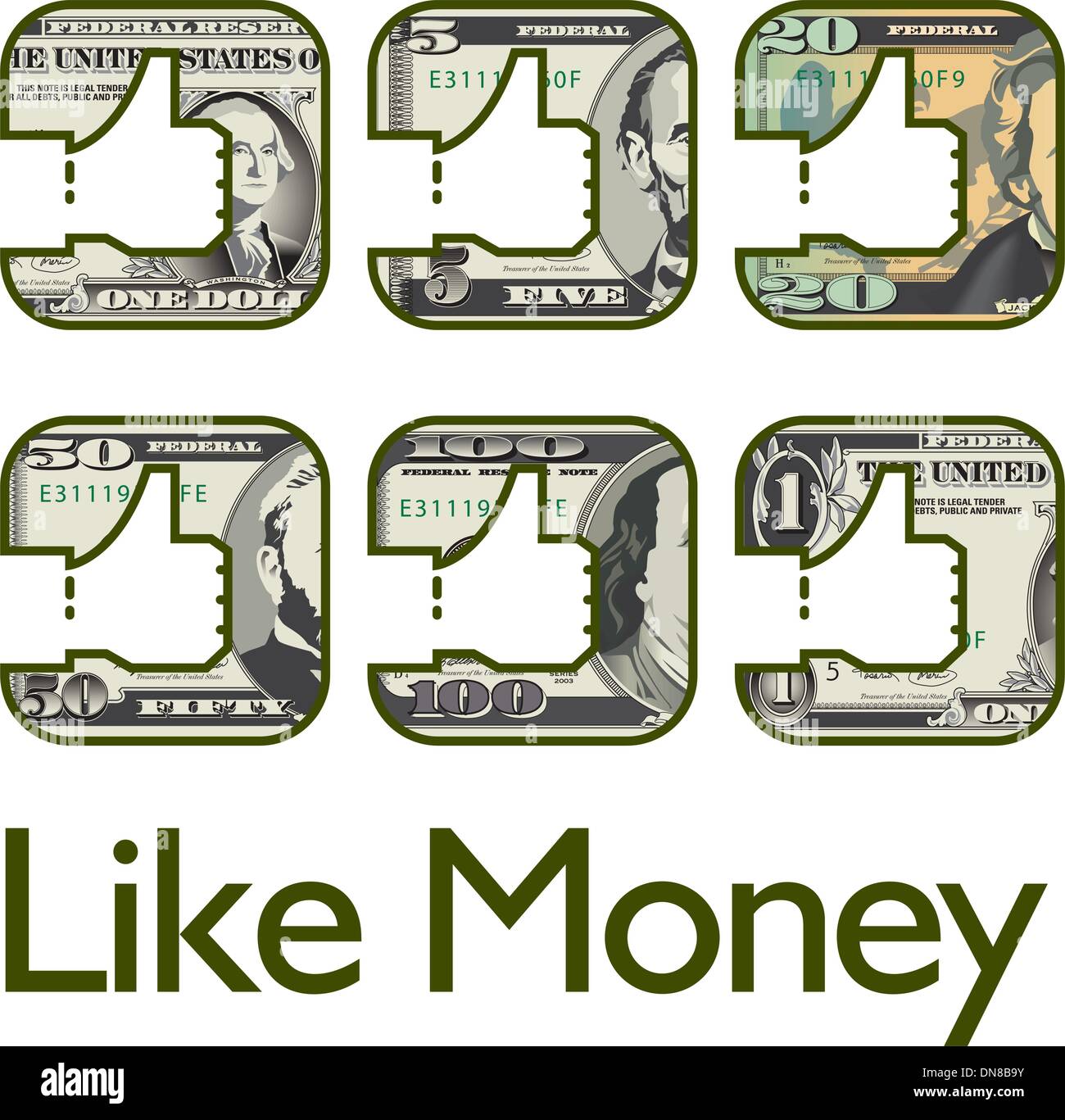 Investment money set Stock Vector Images - Alamy