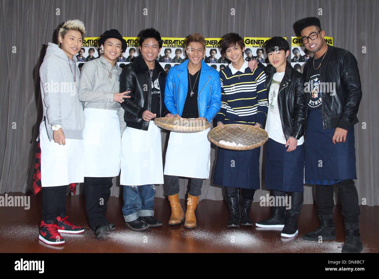 Japanese group GENERATIONS promote their new album in Taipei,China on ...