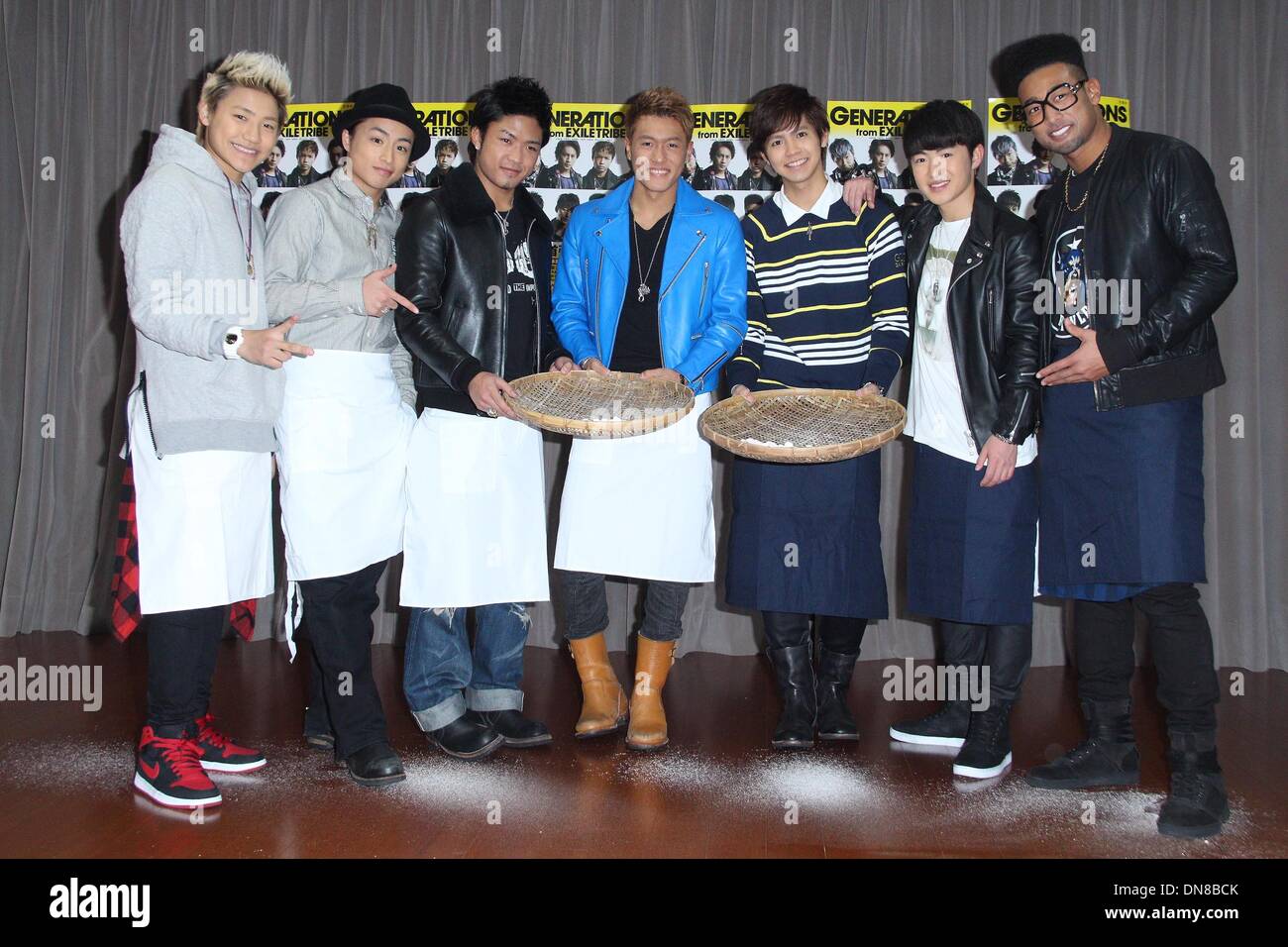 Japanese group GENERATIONS promote their new album in Taipei,China on ...