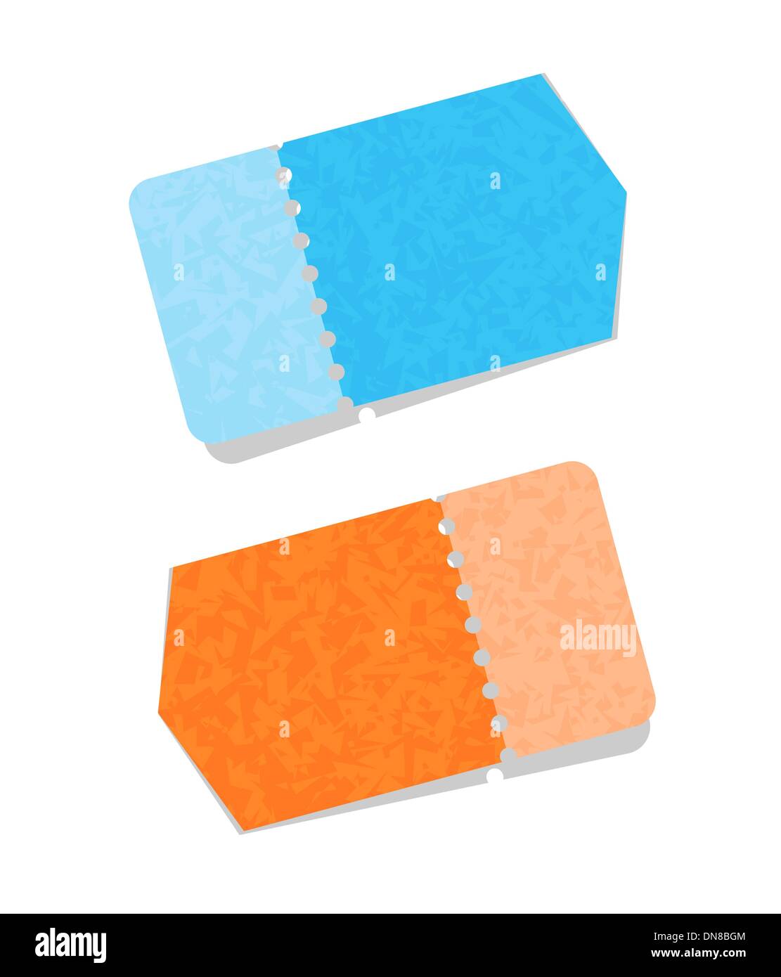 Two blank perforated arrows Stock Vector Image & Art - Alamy