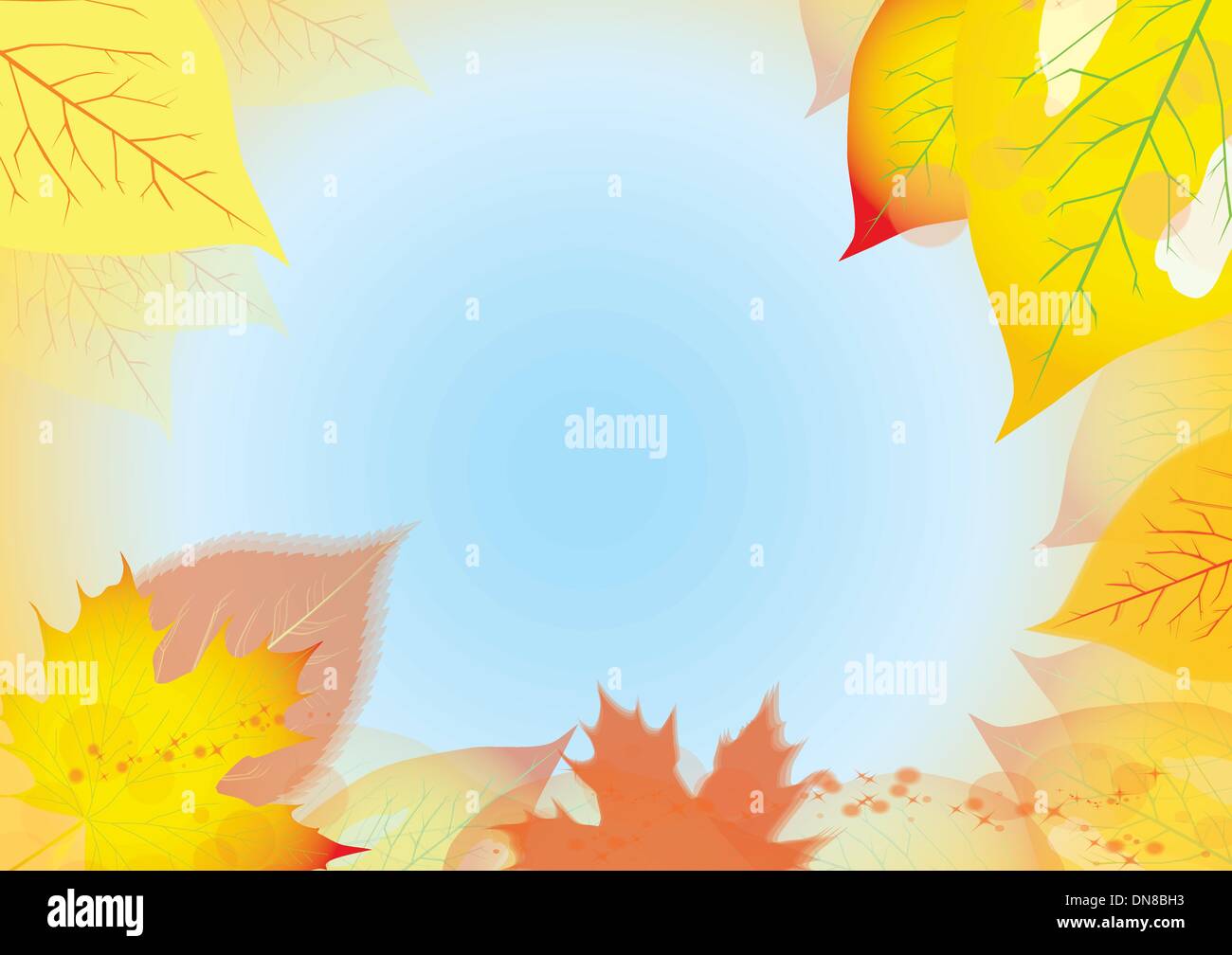 Sky background leaf Stock Vector Images - Alamy