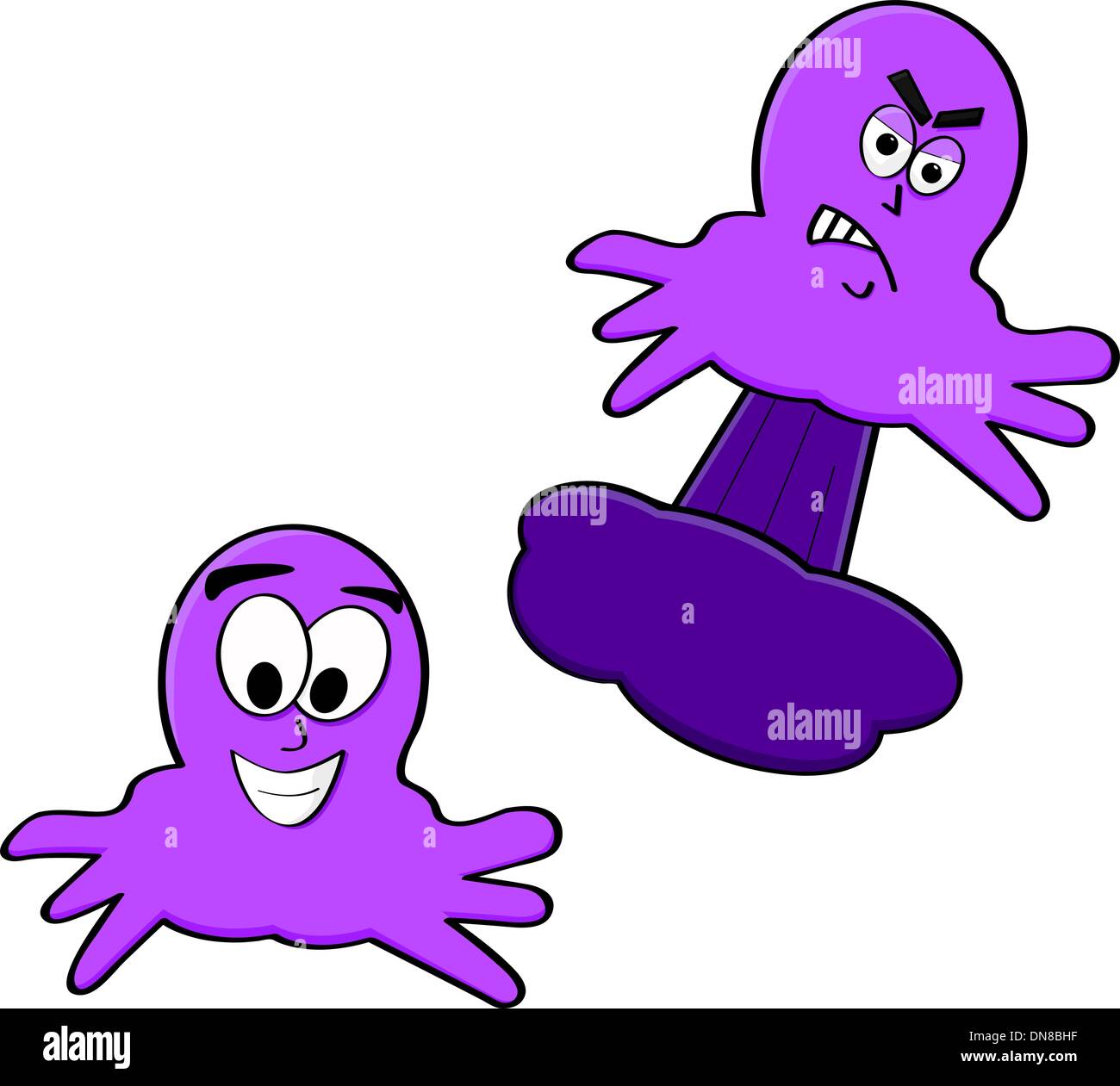 Cartoon octopus hi-res stock photography and images - Alamy