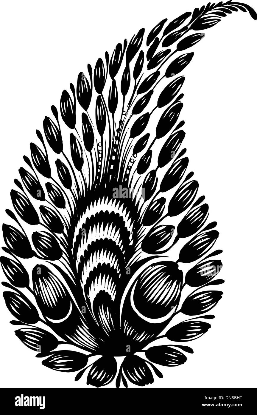 Embroidery flower not people Black and White Stock Photos & Images - Alamy