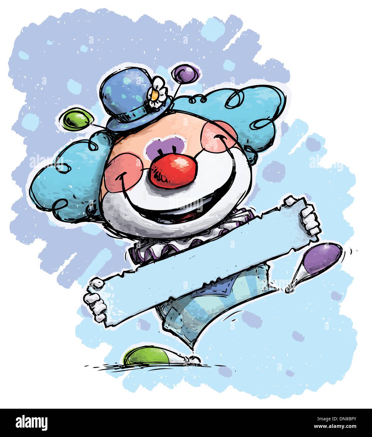 Boy and clown Cut Out Stock Images & Pictures - Alamy