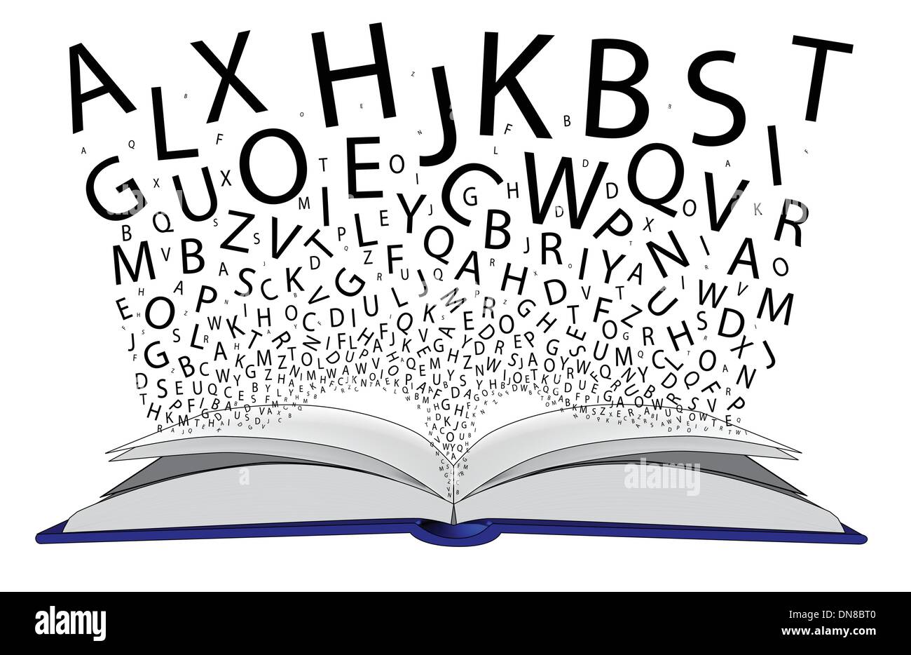 Book of Letters Stock Vector Image & Art - Alamy