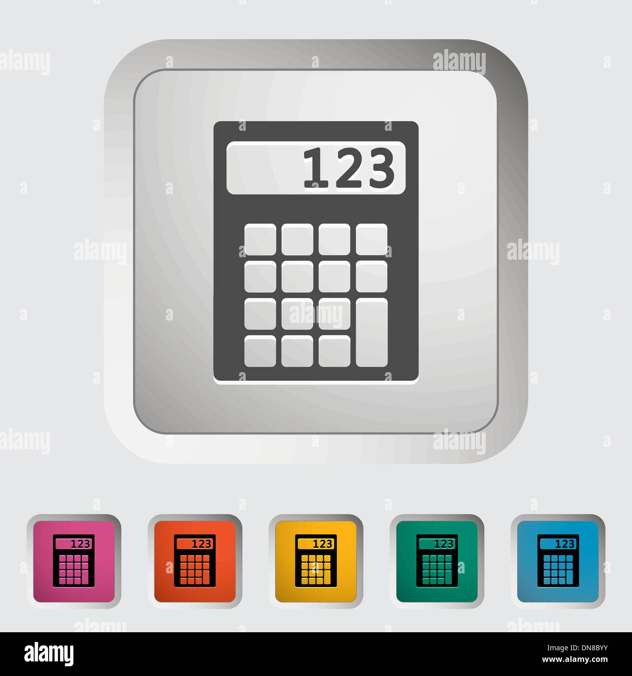 Push button calculator Stock Vector Images - Alamy