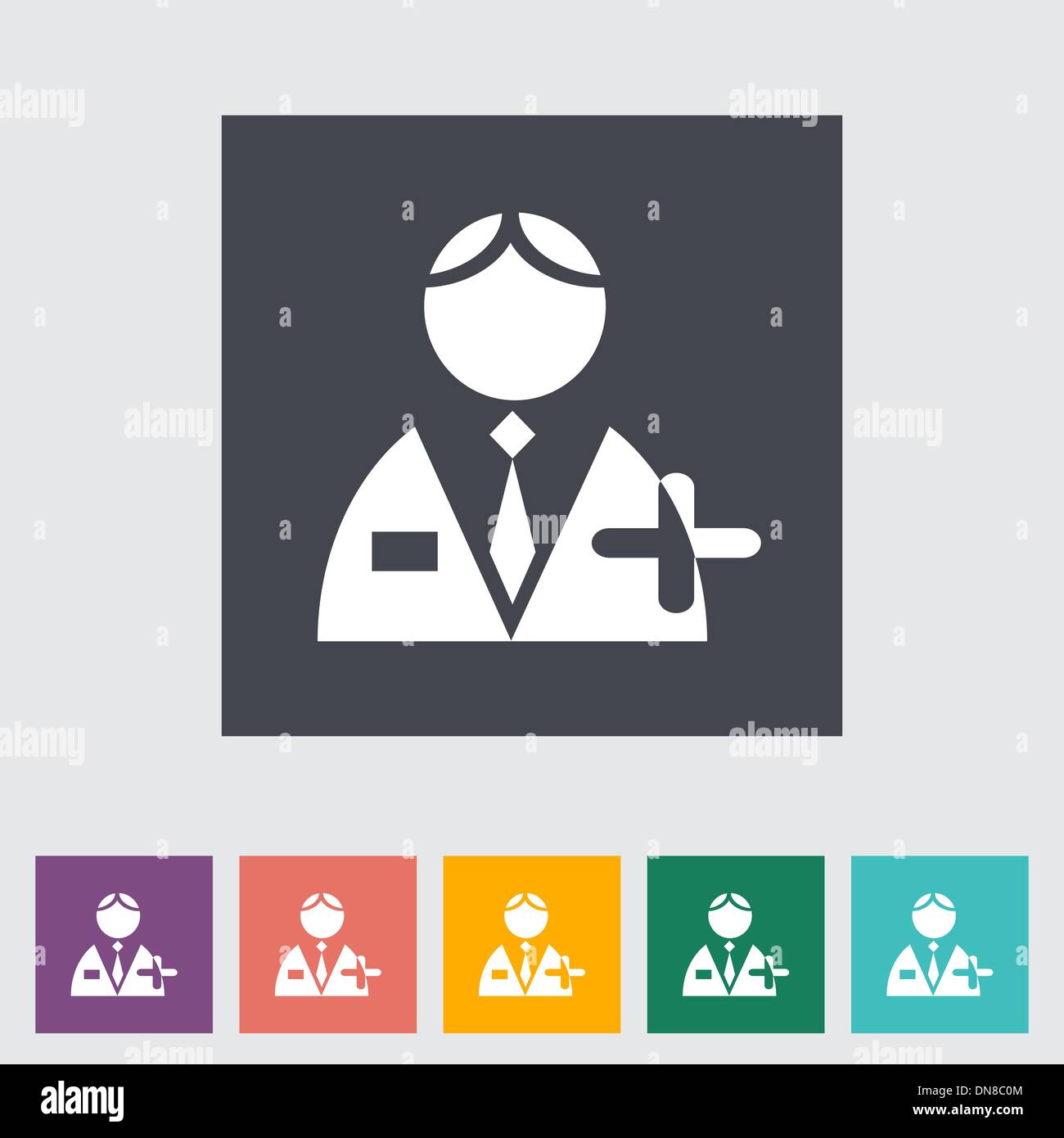 Single person silhouette Stock Vector Images - Alamy