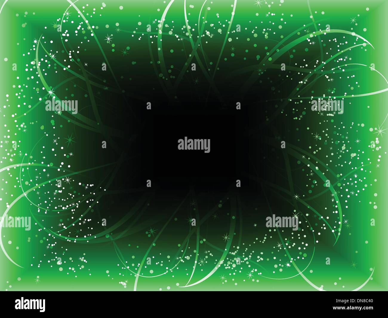 Infinite Perspective Green Stars Background Stock Vector Image & Art ...