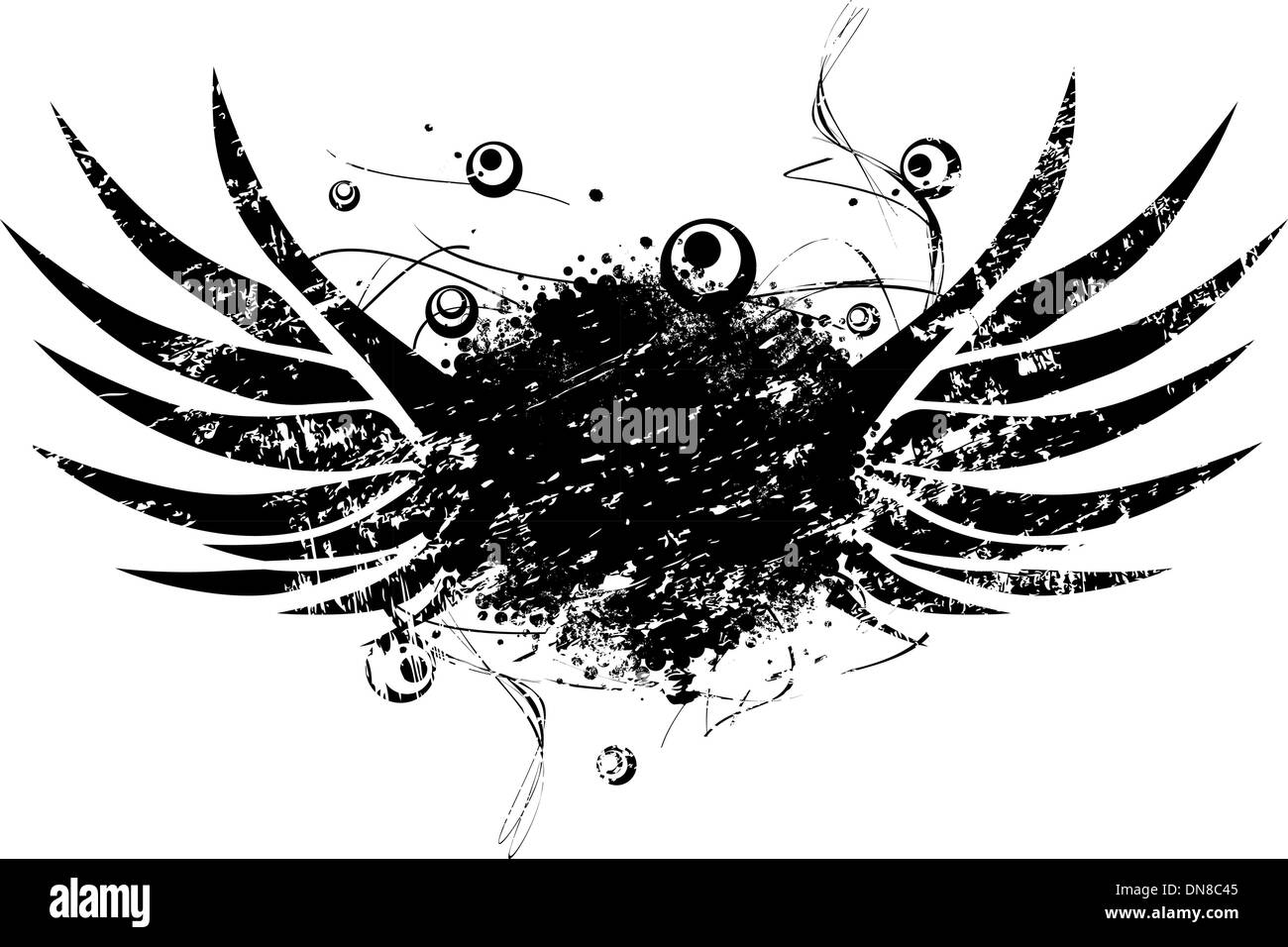 Decorative vintage angel Stock Vector Images - Alamy